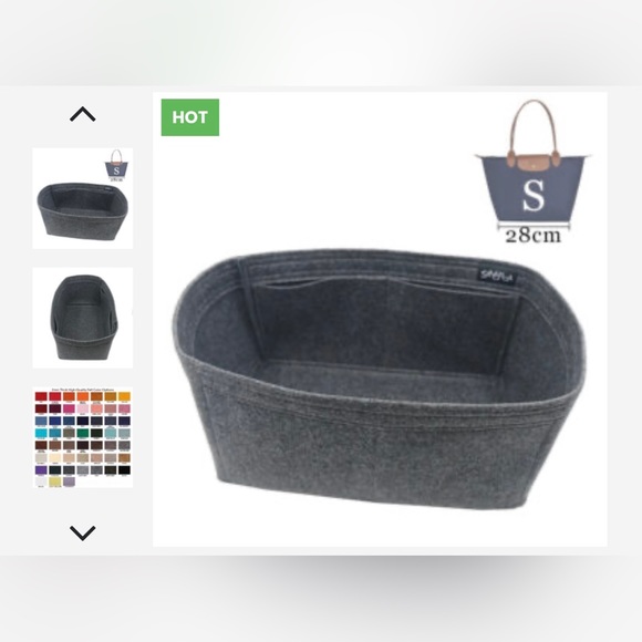 Other | Samorga Bag Organizer For Longchamp Le Pliage Shoulder Bag ...